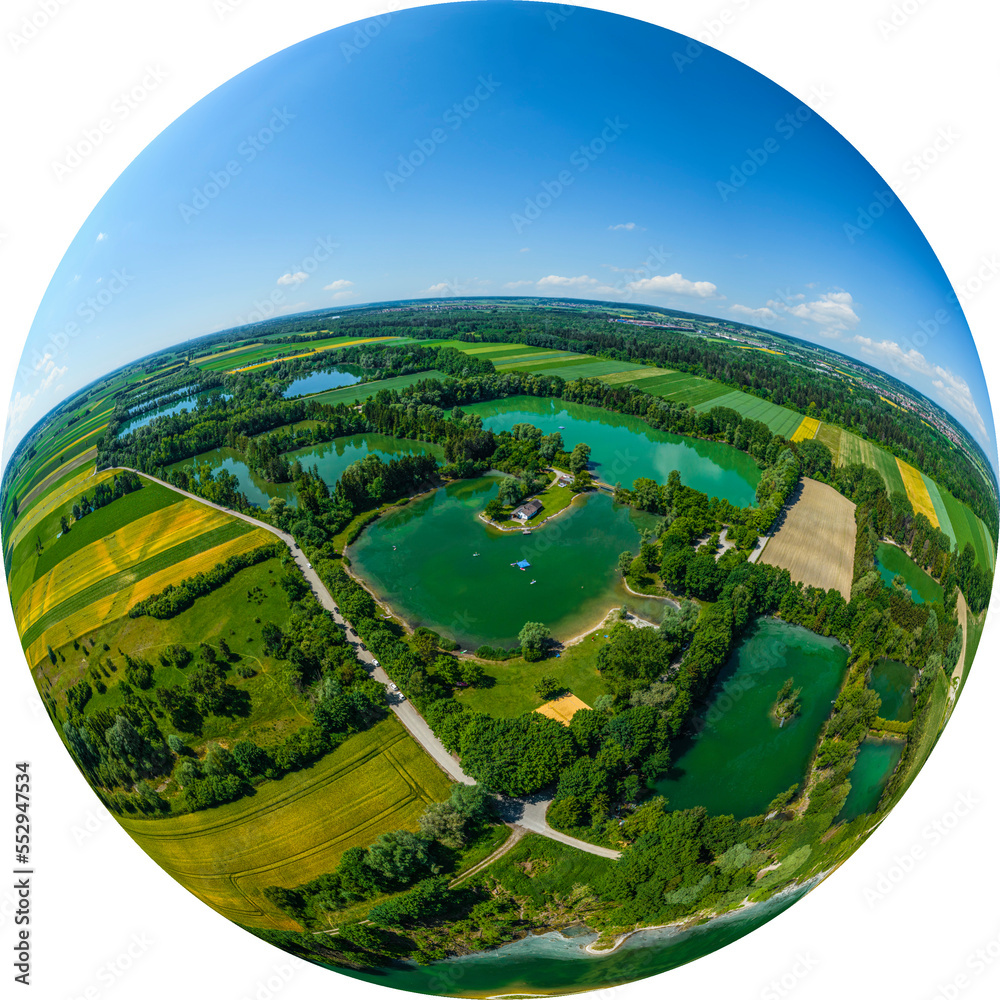 Die Sander Seen im unteren Lechtal - Naherholungsgebiet in Nordschwaben ...