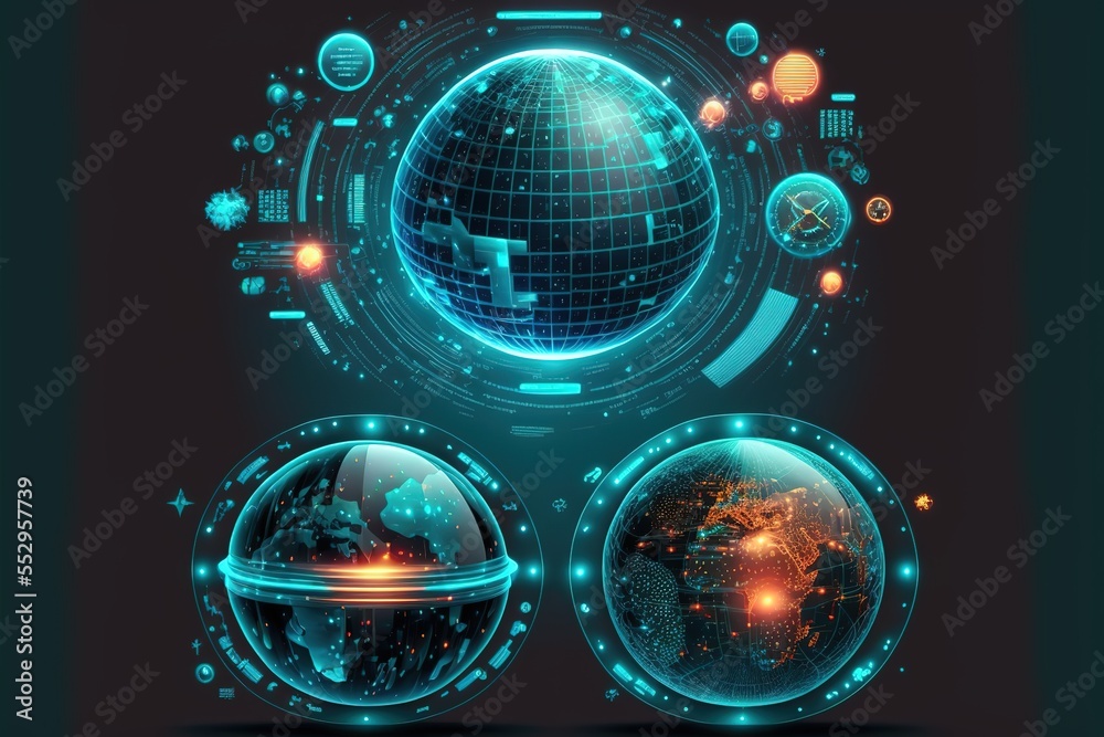 abstract technology ui futuristic concept hud interface hologram ...