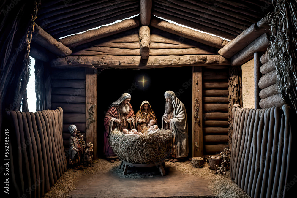 Dreikönige Dreikönigsfest Epiphanias Bethlehem mit Maria und Josef und ...