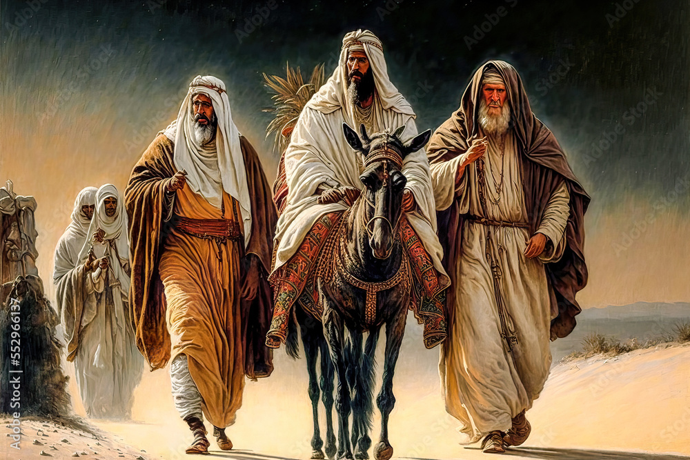 Dreikönige Dreikönigsfest Epiphanias Bethlehem mit Maria und Josef und ...