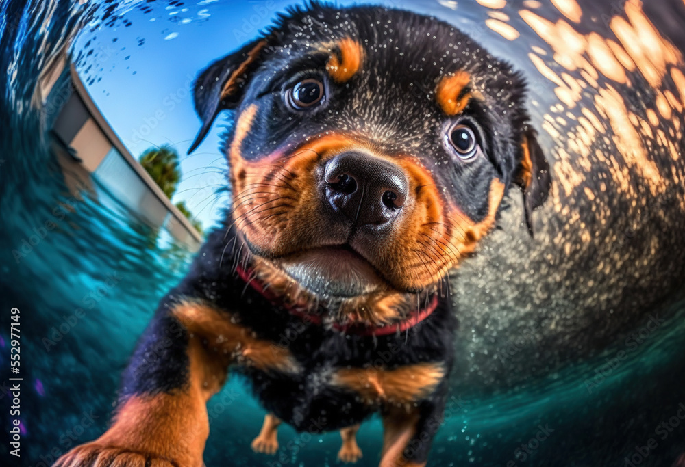 Happy Rottweiler Puppies