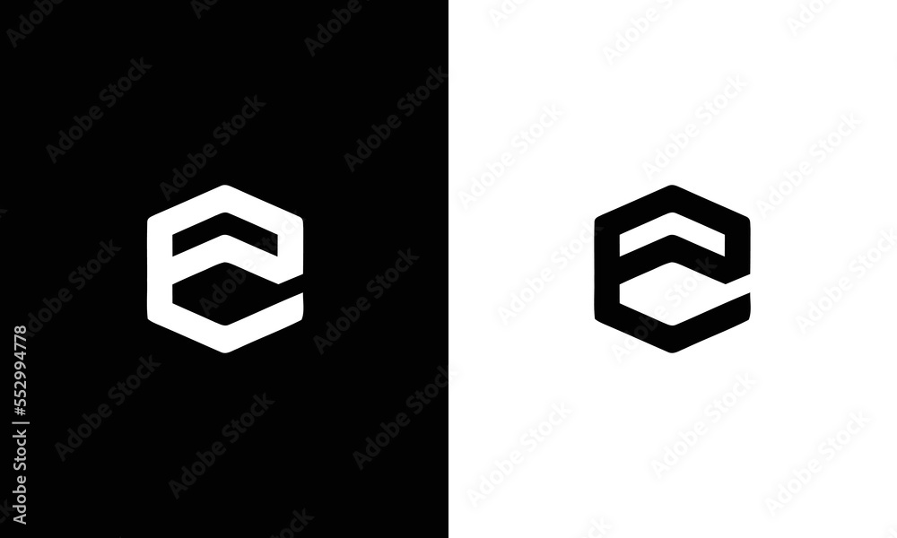 Letter E Alphabet Logo Design Stock Vector | Adobe Stock