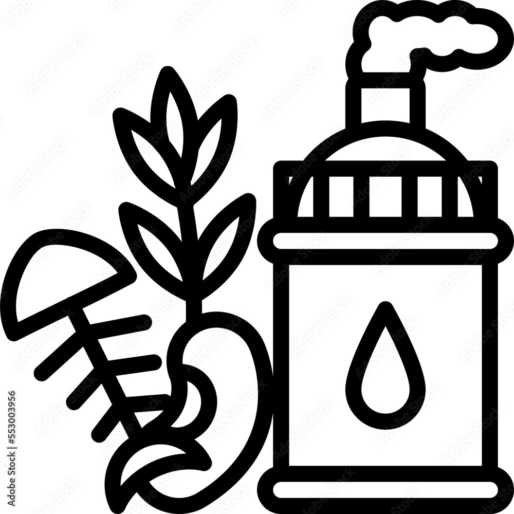 anaerobic digestion line style icon Stock Vector | Adobe Stock