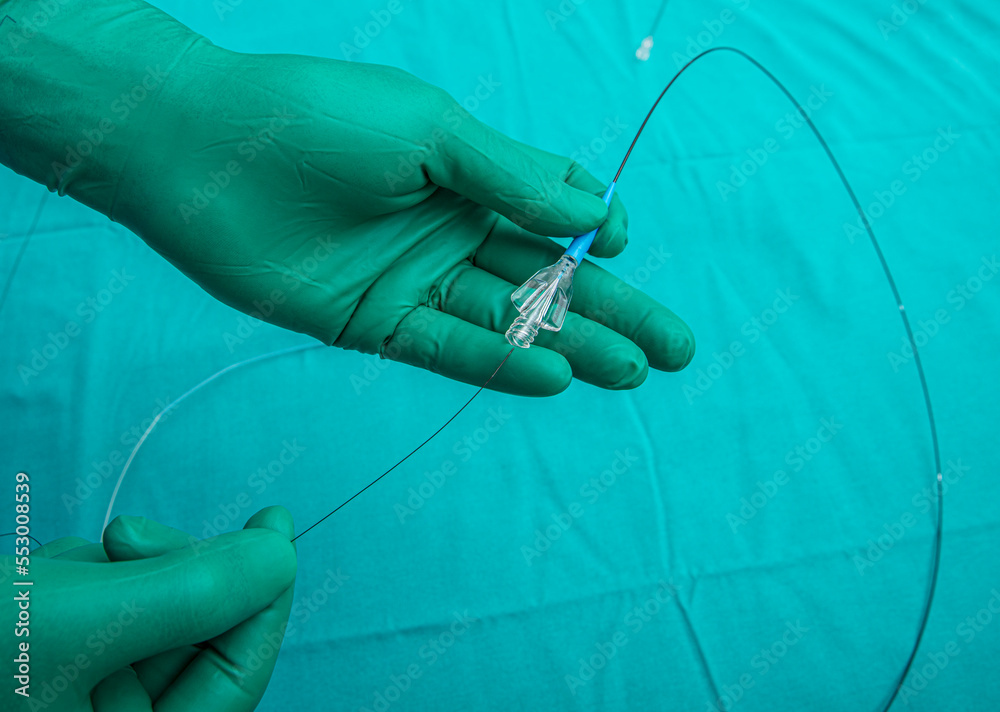Coronary Imaging Catheter. Dual Lumen Catheter. Coronary angiography ...
