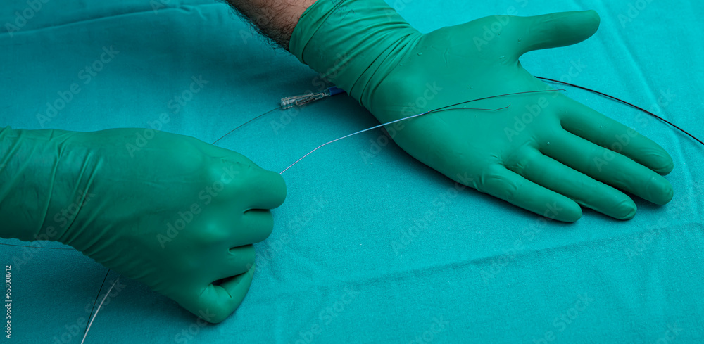 Coronary Imaging Catheter. Dual Lumen Catheter. Coronary angiography ...