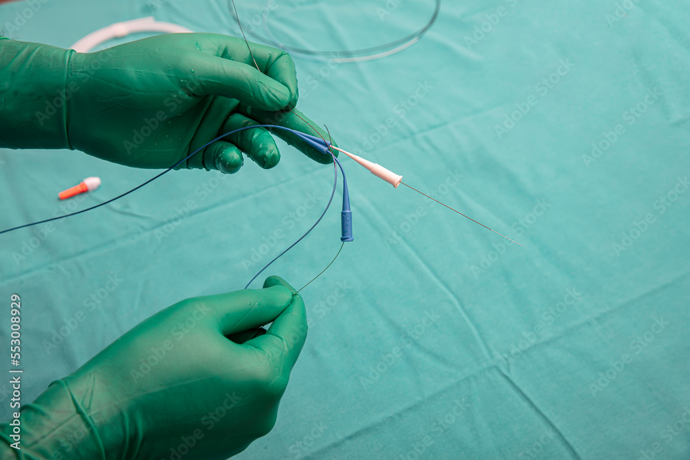 Coronary Imaging Catheter. Dual Lumen Catheter. Coronary angiography ...