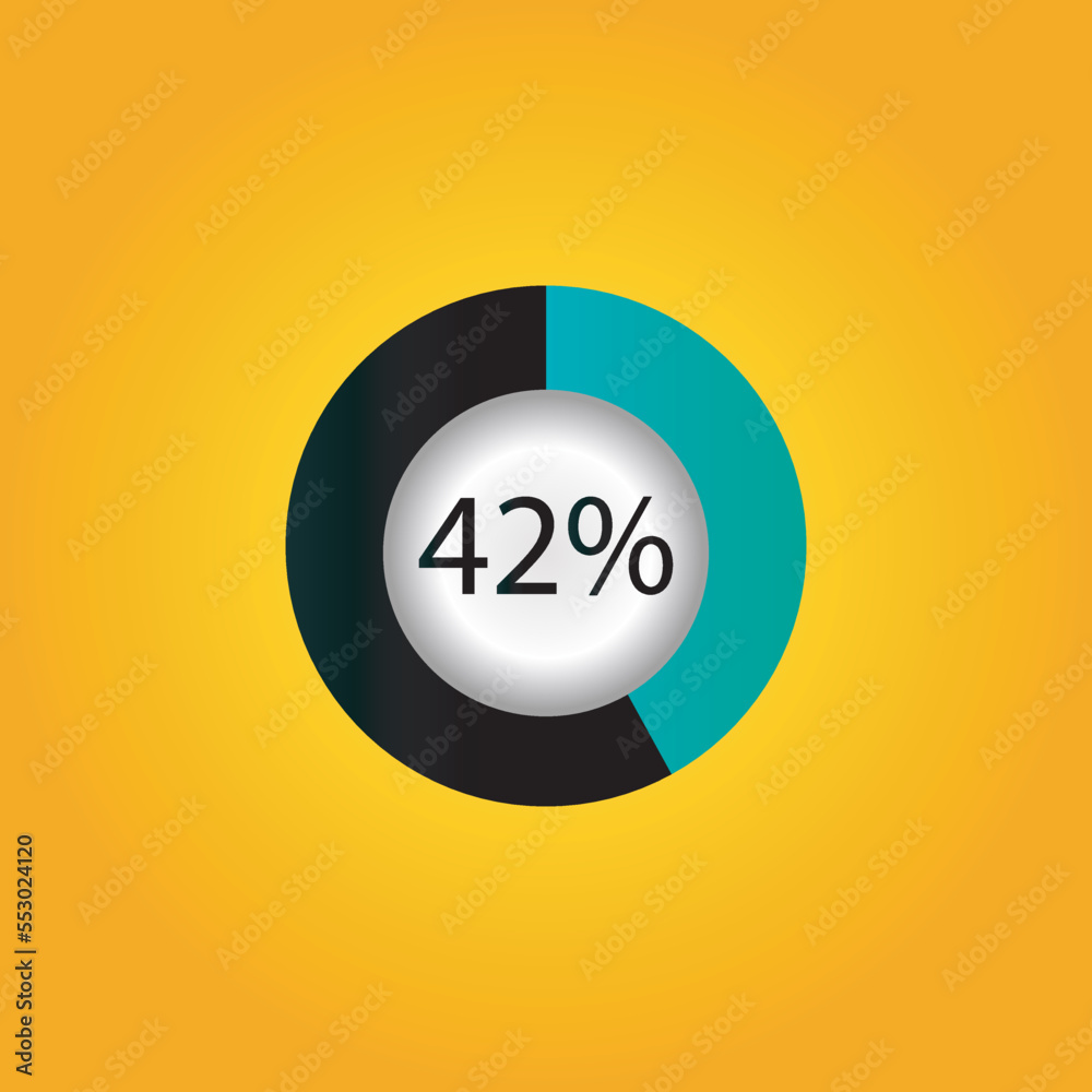 circle percentage diagrams showing % ready-to-use for web design, user ...