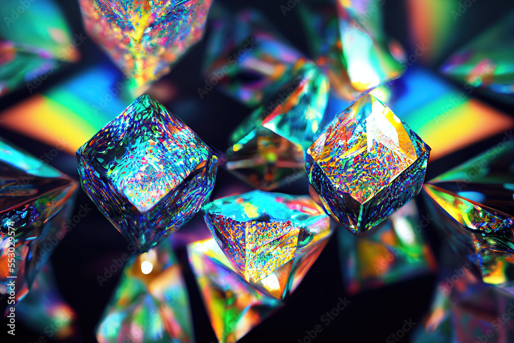 Holographic Abstract Background Ai Generated Stock Photo Adobe Stock