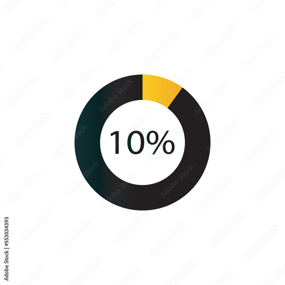 circle percentage diagrams showing % ready-to-use for web design, user ...