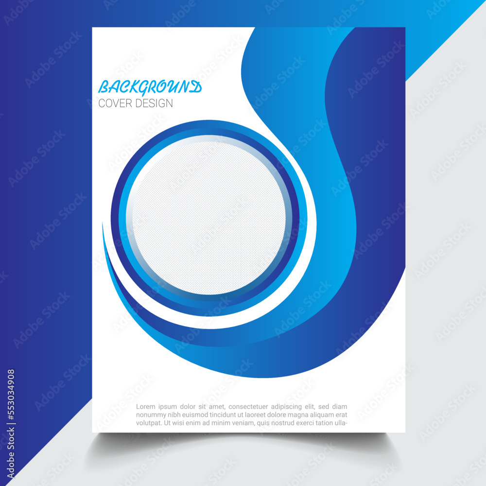 Brochure, poster, flyer, pamphlet, magazine, cover design with space ...