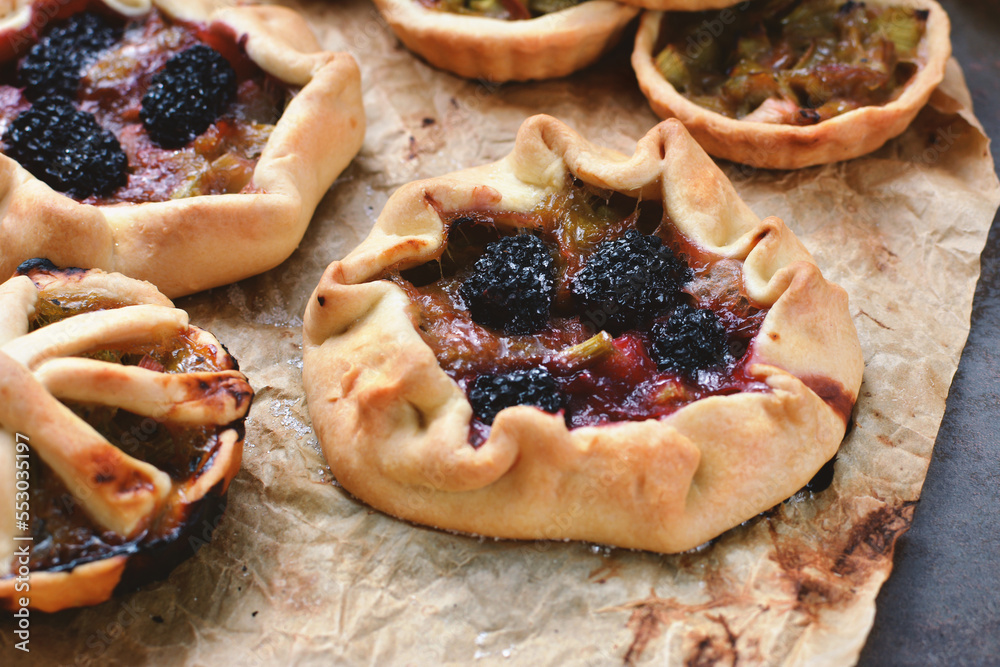 Mini Fruit Galettes - a simple fruit filling and homemade flaky pie ...