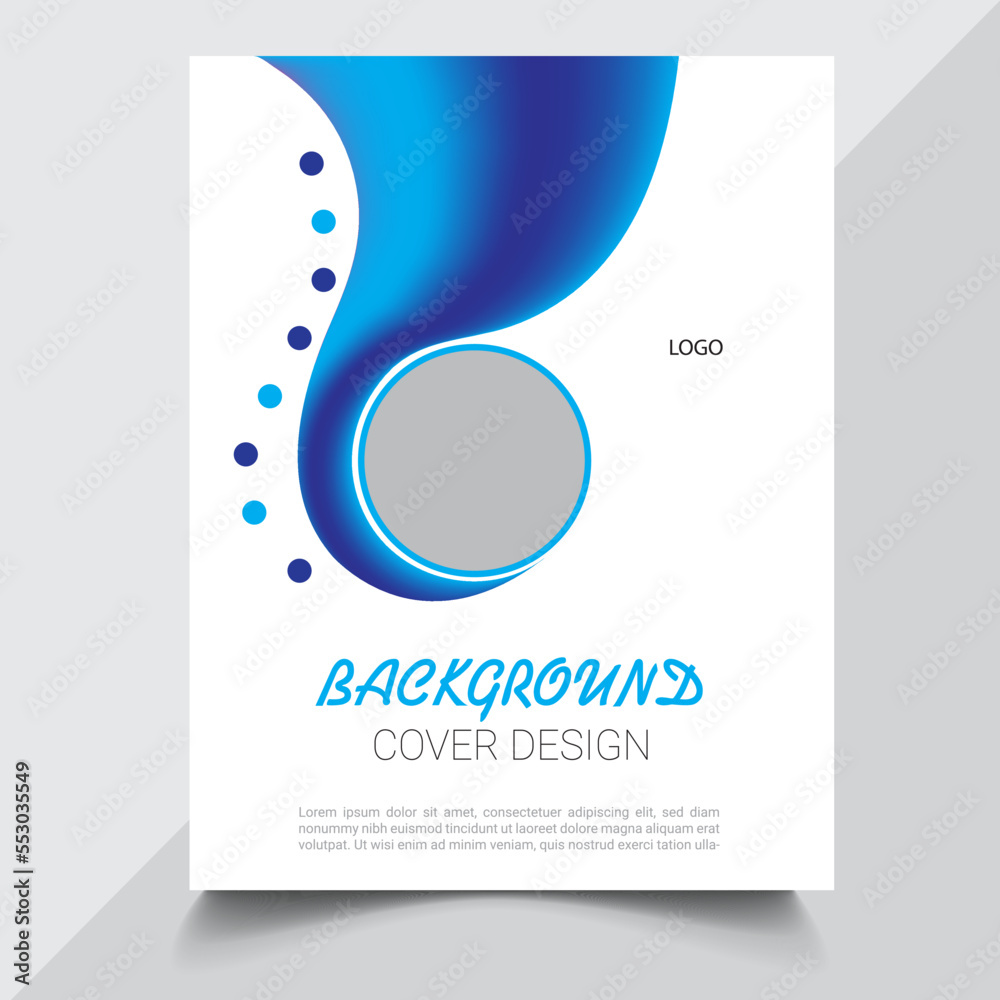 Brochure, poster, flyer, pamphlet, magazine, cover design with space ...