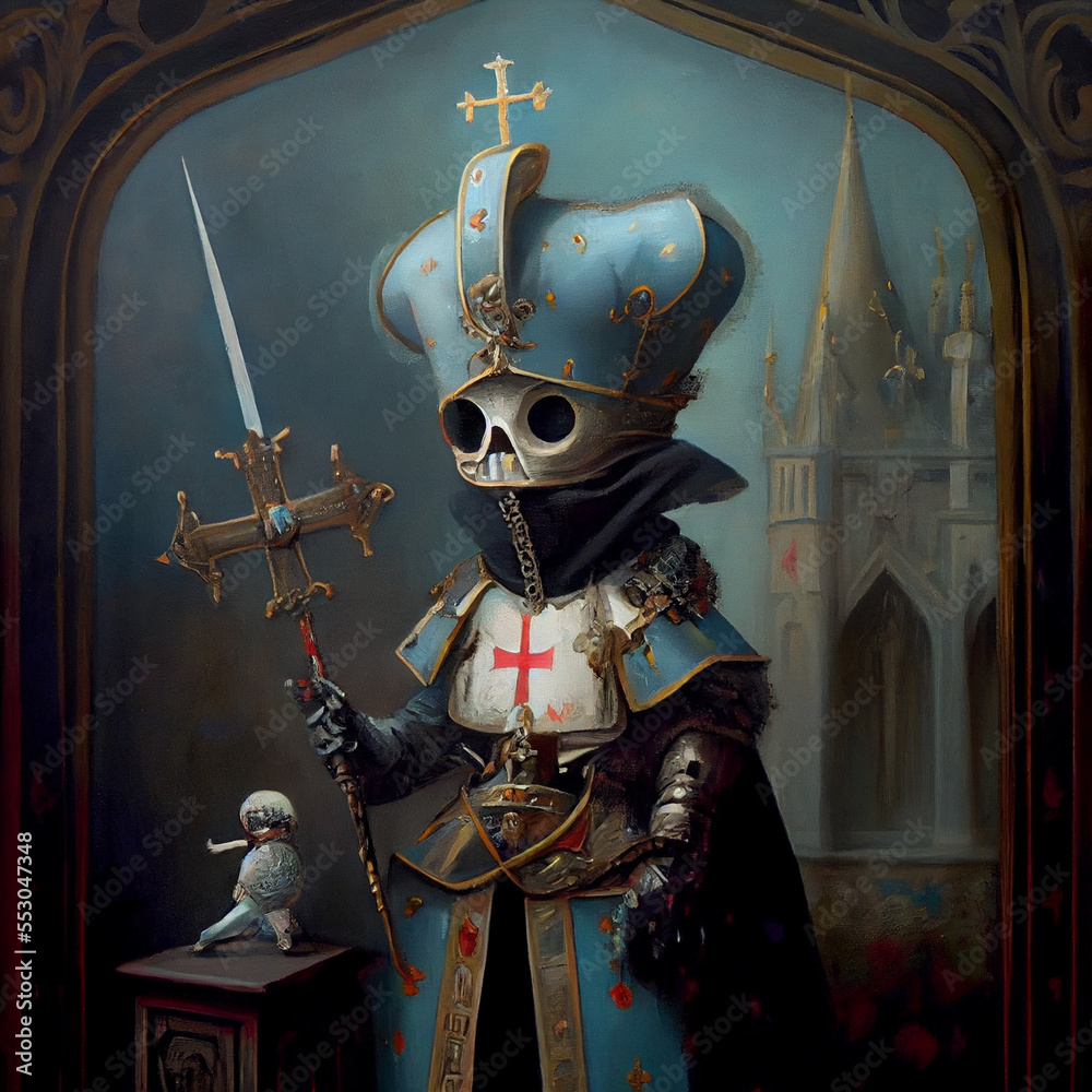 Gotic style images in the style of Leonard Fujita, a series that covers ...