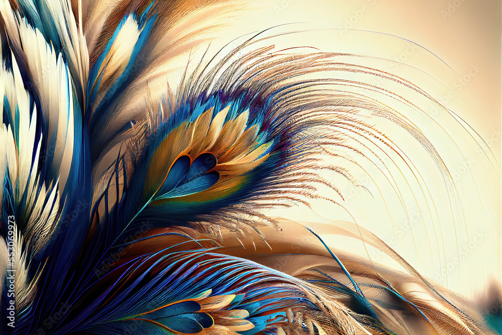 Abstract Peacock Background
