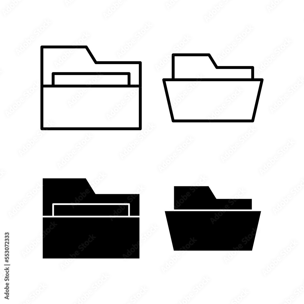 Folder icon vector for web and mobile app. folder sign and symbol Stock ...