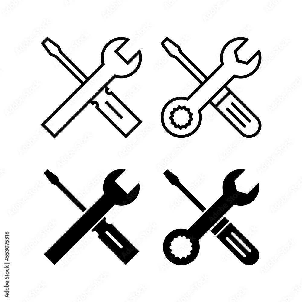 Repair tools icon vector for web and mobile app. tool sign and symbol ...