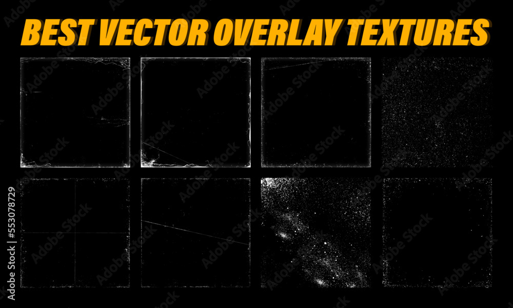 Square Overlay texture with the effect of antiquity, wear, creases for ...