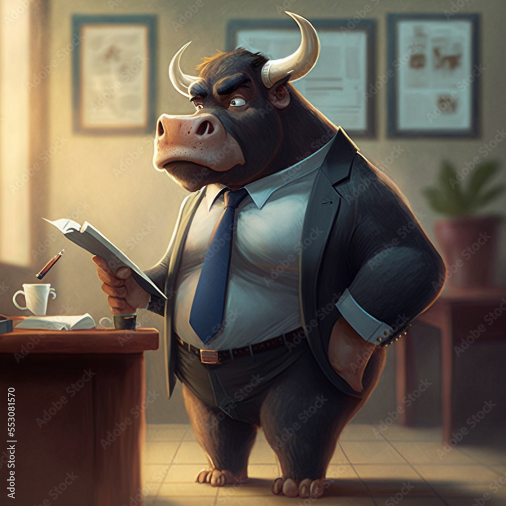 Bull boss Stock Illustration | Adobe Stock
