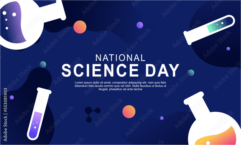 Gradient science twitch background design template Stock Vector | Adobe ...