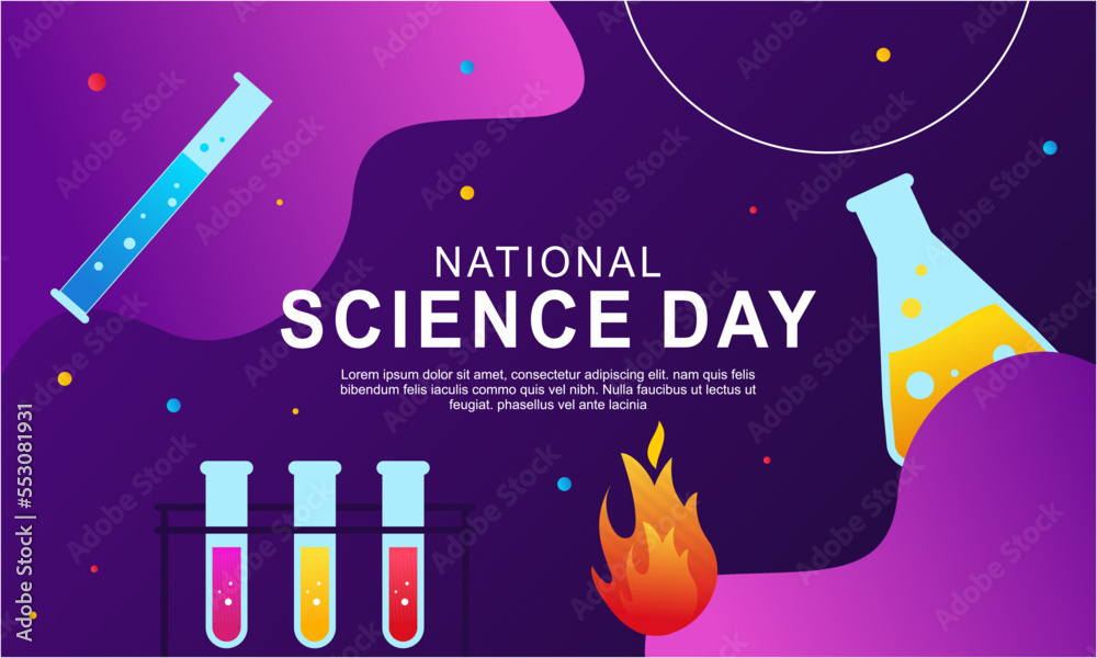 Gradient science twitch background design template Stock Vector | Adobe ...