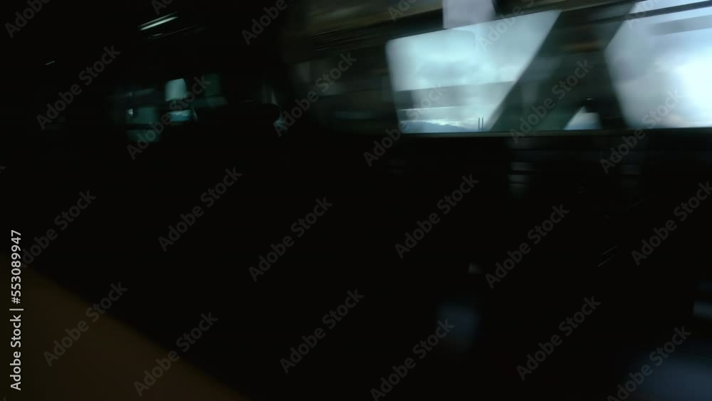 Looking out the window of a train in Japan. Stock ビデオ | Adobe Stock