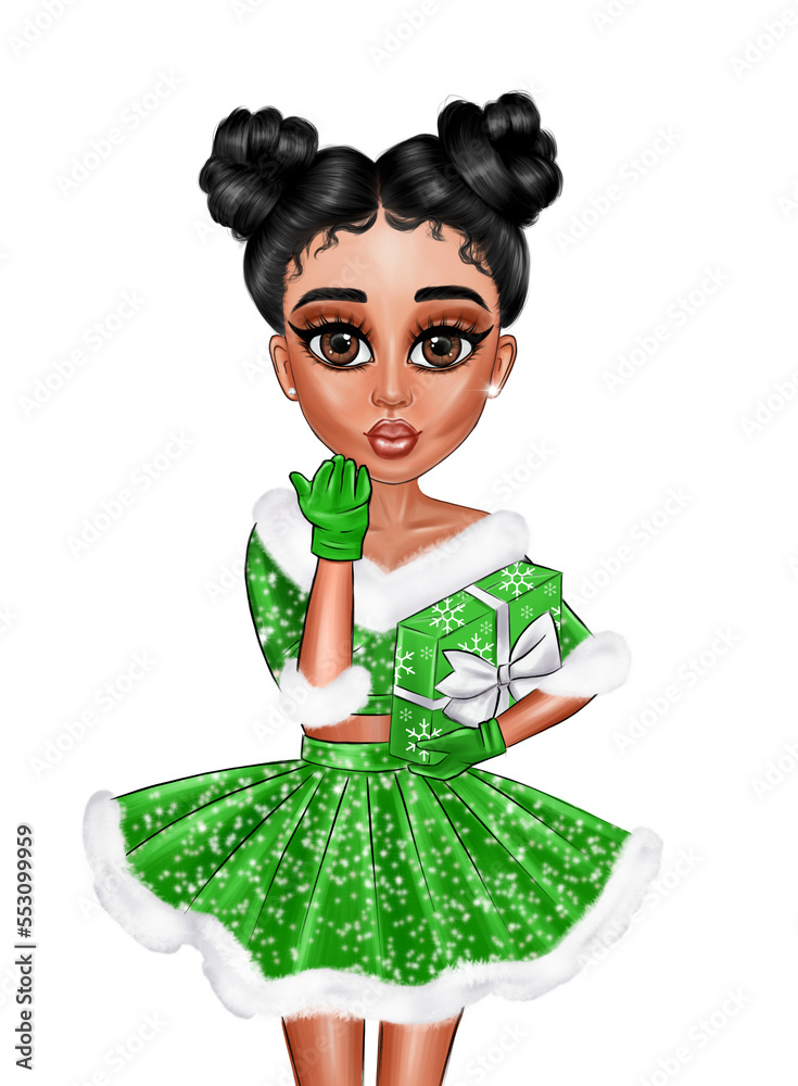 Christmas clipart for girls, Christmas clipart, Santa Claus clipart ...