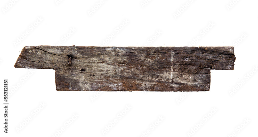 old wooden sign board background. plank wood isolated for design art ...