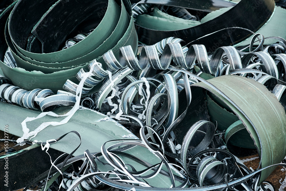 Pipe insulation waste factory style. Stock Photo | Adobe Stock