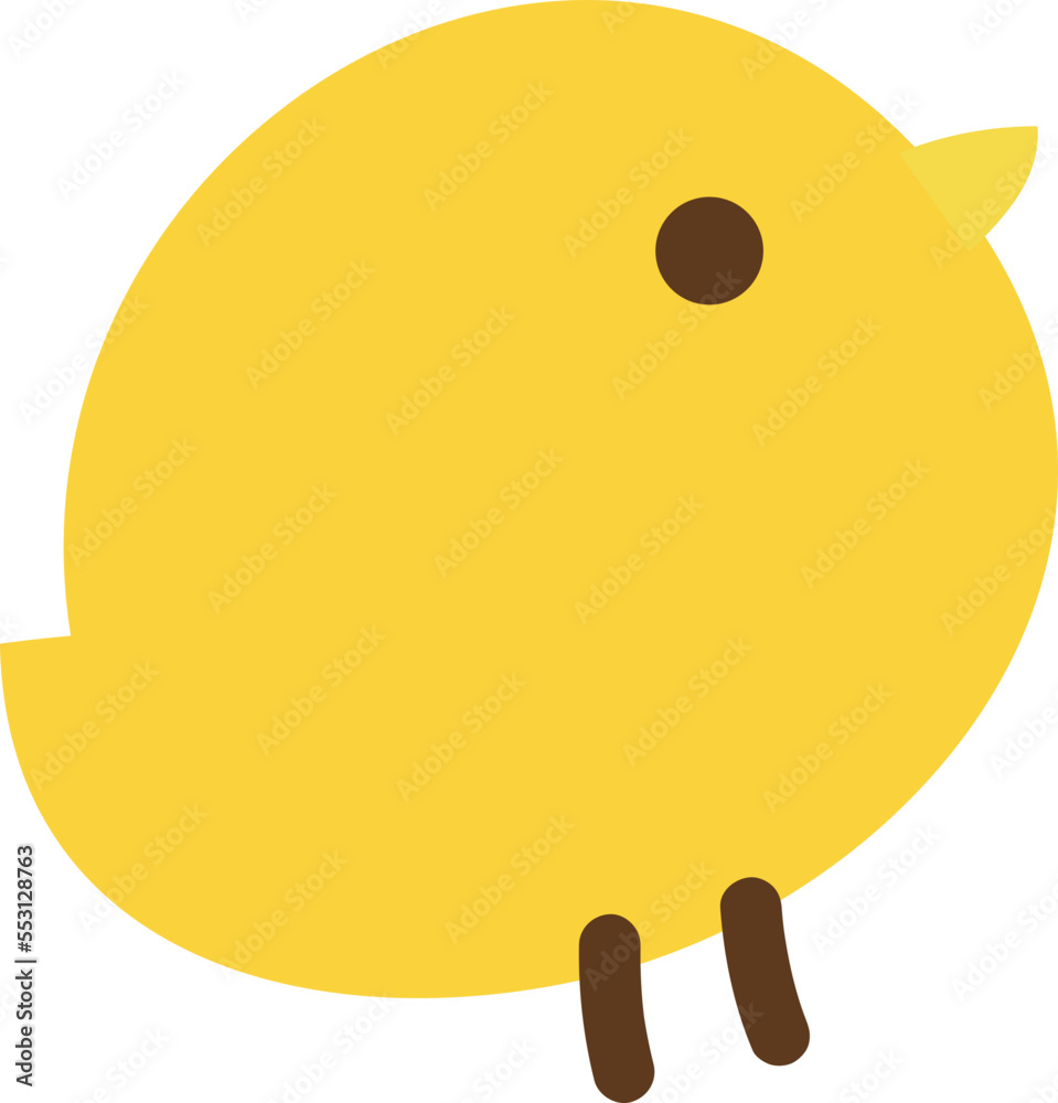 Little chick doodle vector Stock Vector | Adobe Stock