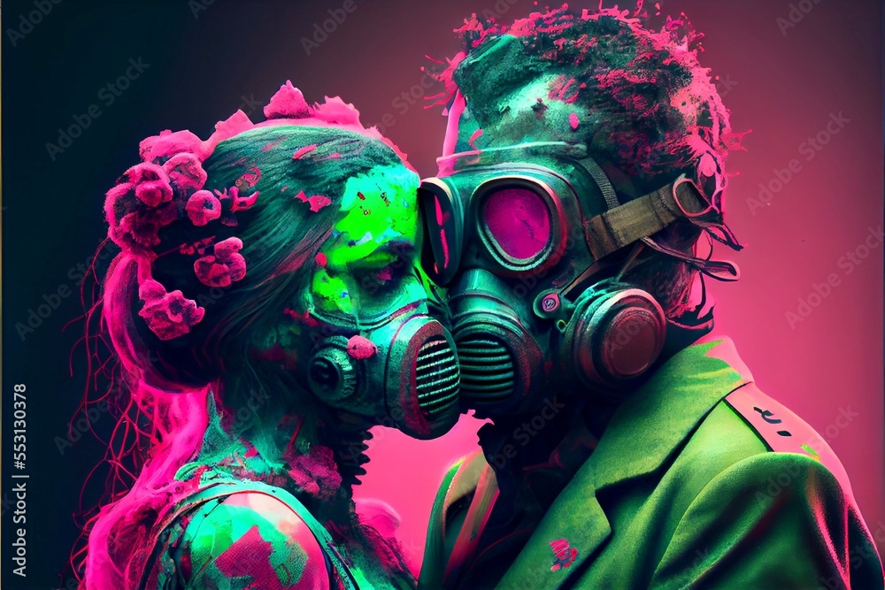 Generative AI abstract render of a toxic relationship Stock ...