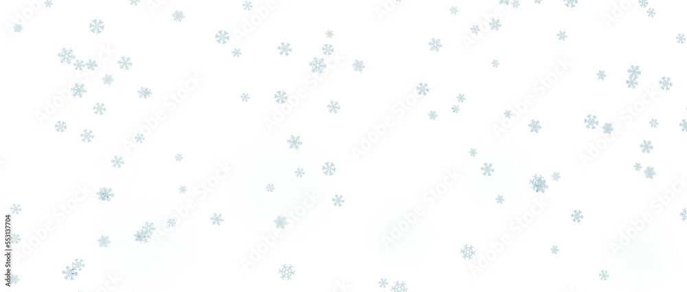Snowflakes falling down on transparent background, heavy snow flakes ...