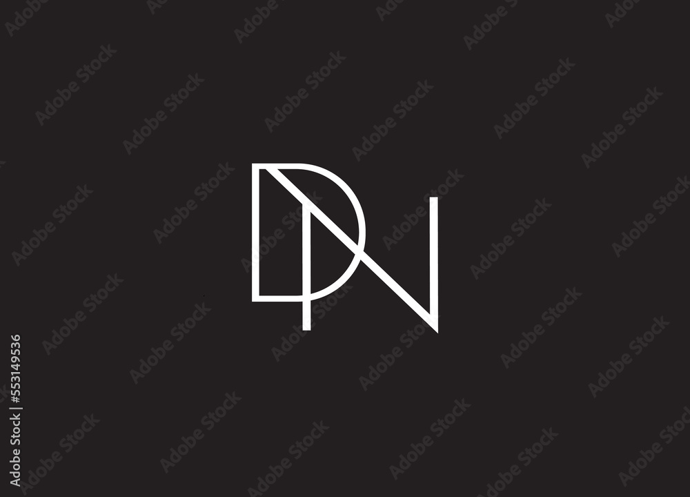 DN logo design and company logo Stock Vector | Adobe Stock