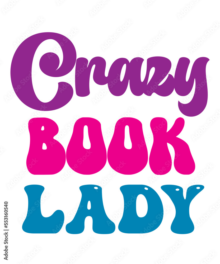 Vettoriale Stock Reading Svg Bundle Book Lovers Svg Book Clipart