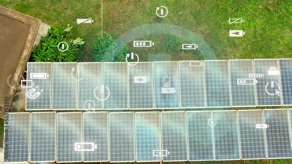 Solar panels- Climate change Paris agreement. Environment protection ...