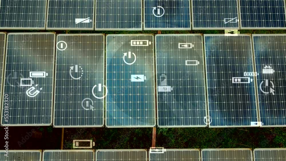 Solar panels- Climate change Paris agreement. Environment protection ...