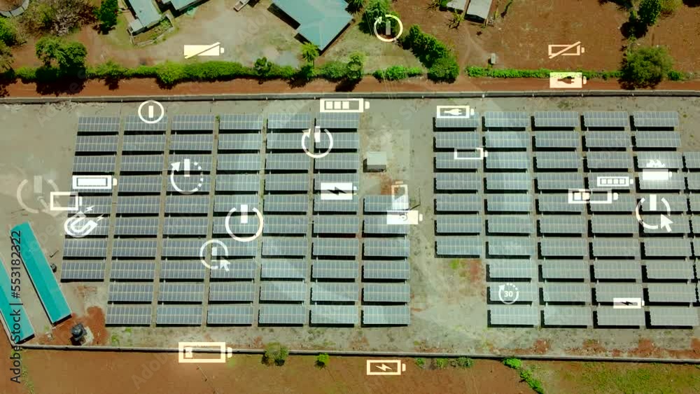 Solar panels- Climate change Paris agreement. Environment protection ...