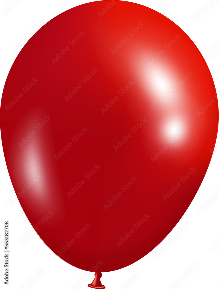 3D red balloon Stock Illustration | Adobe Stock