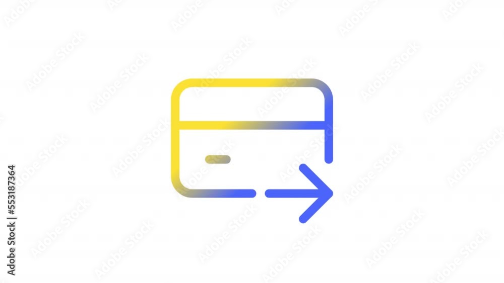 Animated fail gradient ui icon. Operation failure. Transaction error ...