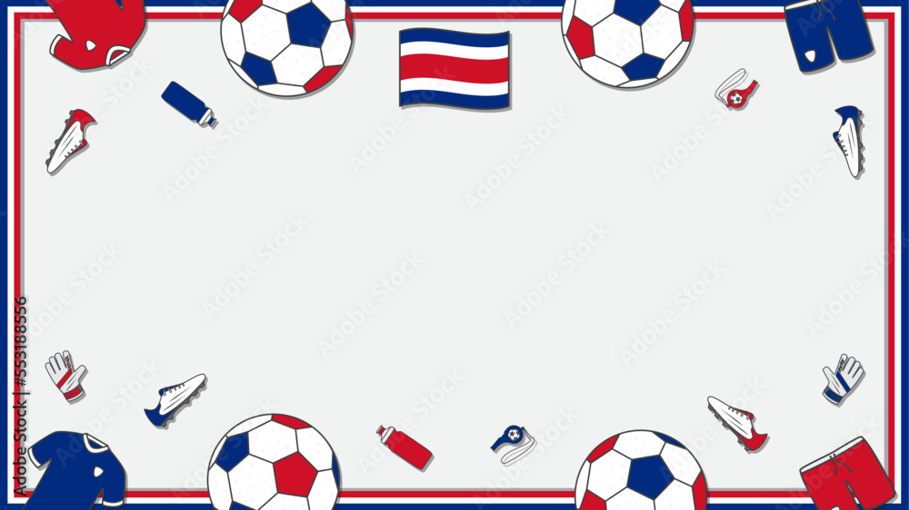 Football Background Design Template. Football Cartoon Vector ...