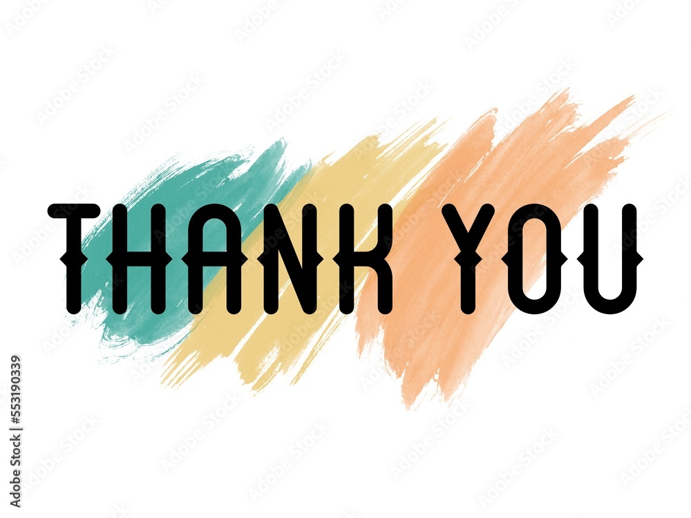 Thank You Card. Hand Written Lettering for Title, Heading, Photo ...