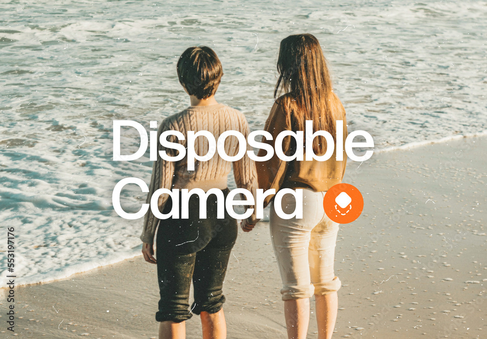 Disposable Camera Photo Effect Mockup Stock Template | Adobe Stock