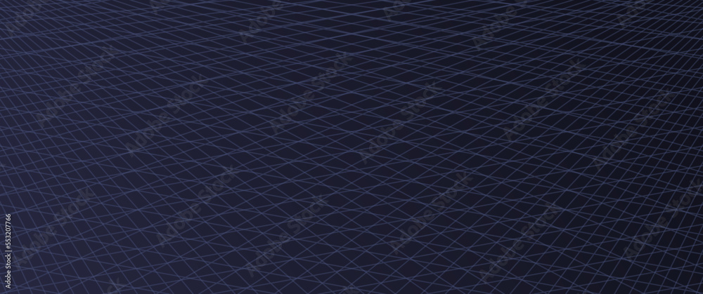 Dark blue rectangle line pattern with perspective effect, modern ...