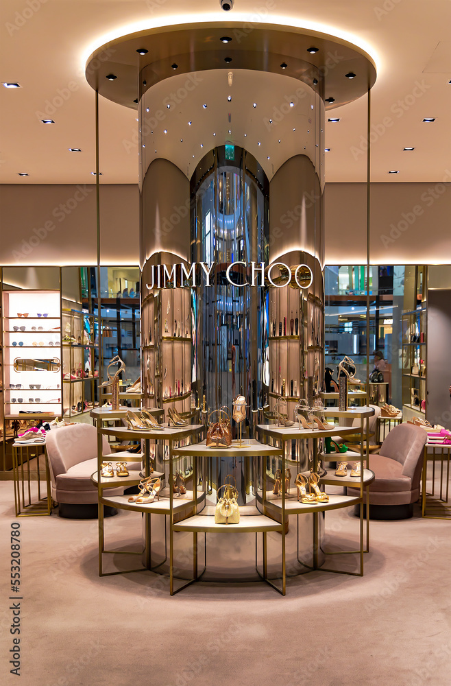 MALAYSIA, KUALA LUMPUR, NOVEMBER, 2022: External view of the Jimmy Choo ...