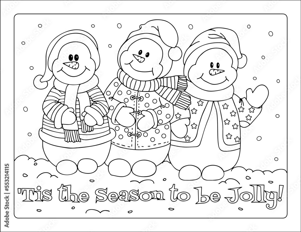 Spread some holiday cheer with these delightful coloring pages ...