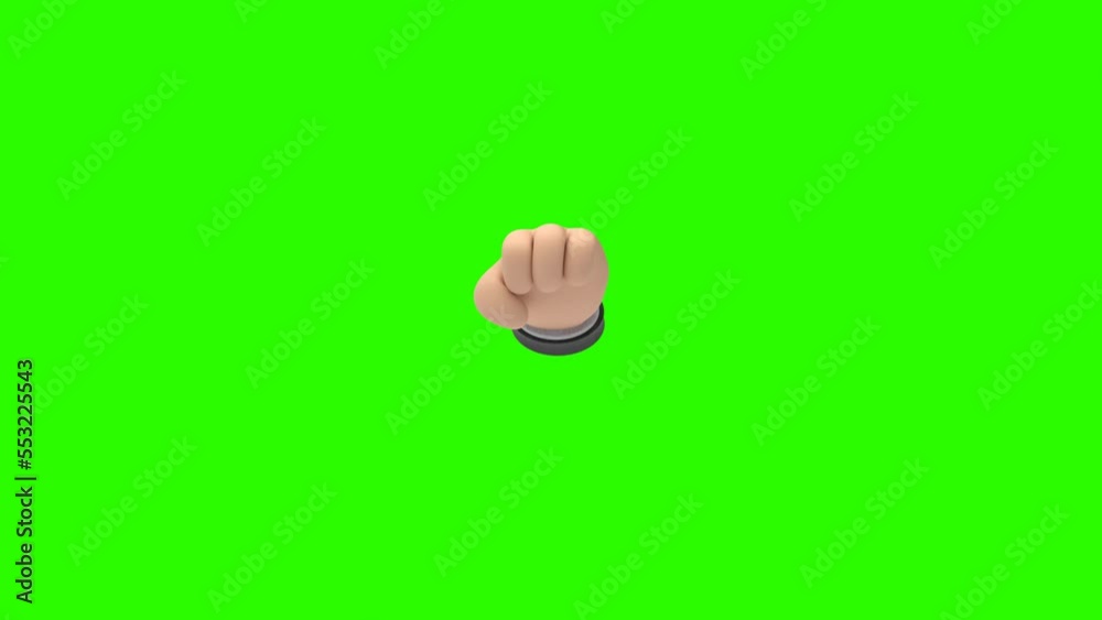Vídeo do Stock: 3d animation of a cartoon character hand isolated on ...