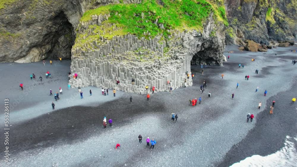Reynisfjara Black Sand Beach Vik comes with scenic basalt columns and ...
