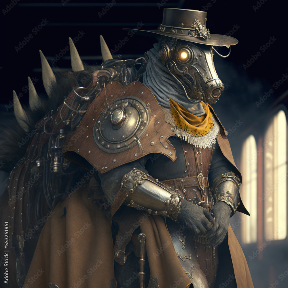 Steampunk Knight Art