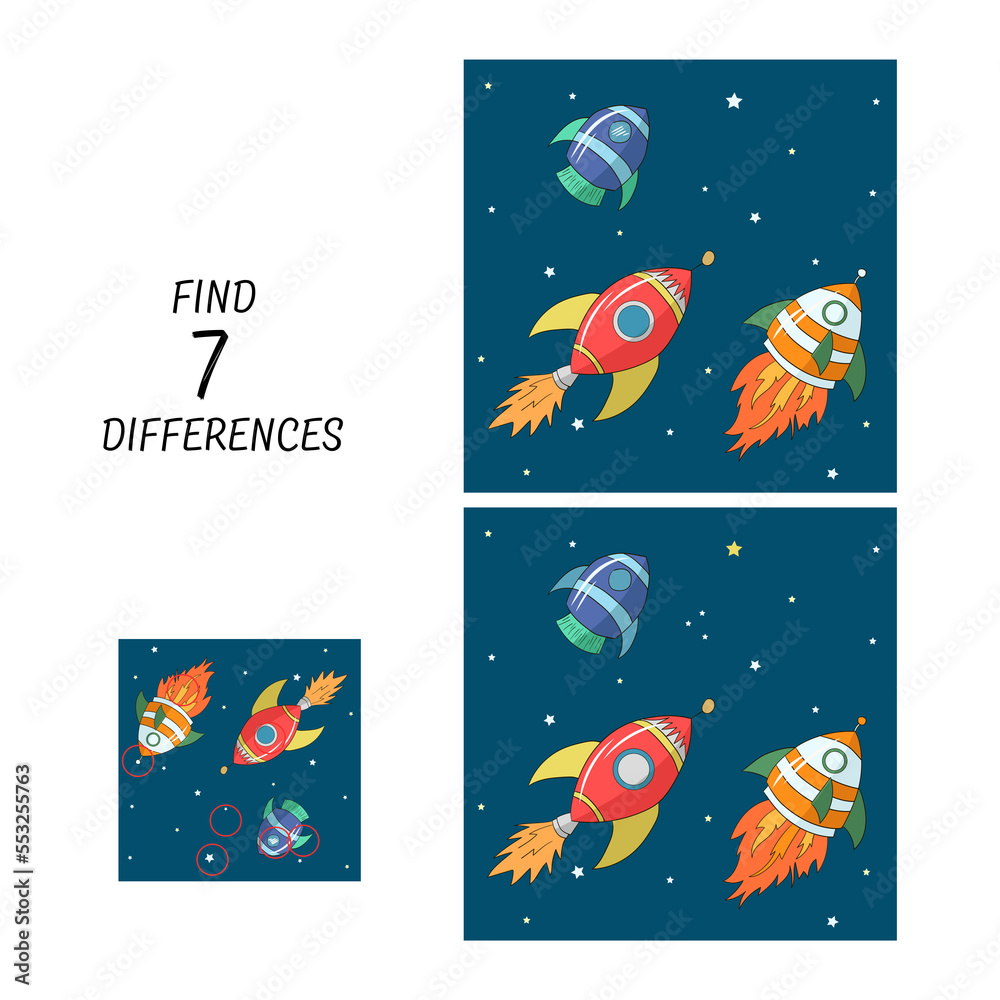 Educational game for children find the differences PNG illustration ...