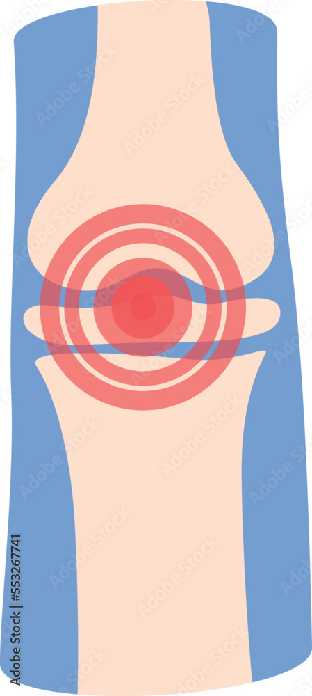 Knee pain icon cartoon vector. Patient clinic. Hospital disease Stock ...