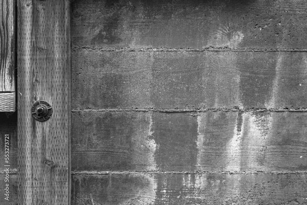 Transparent PNG Abstract Cement Wall with Wooden Post Texture. Stock ...